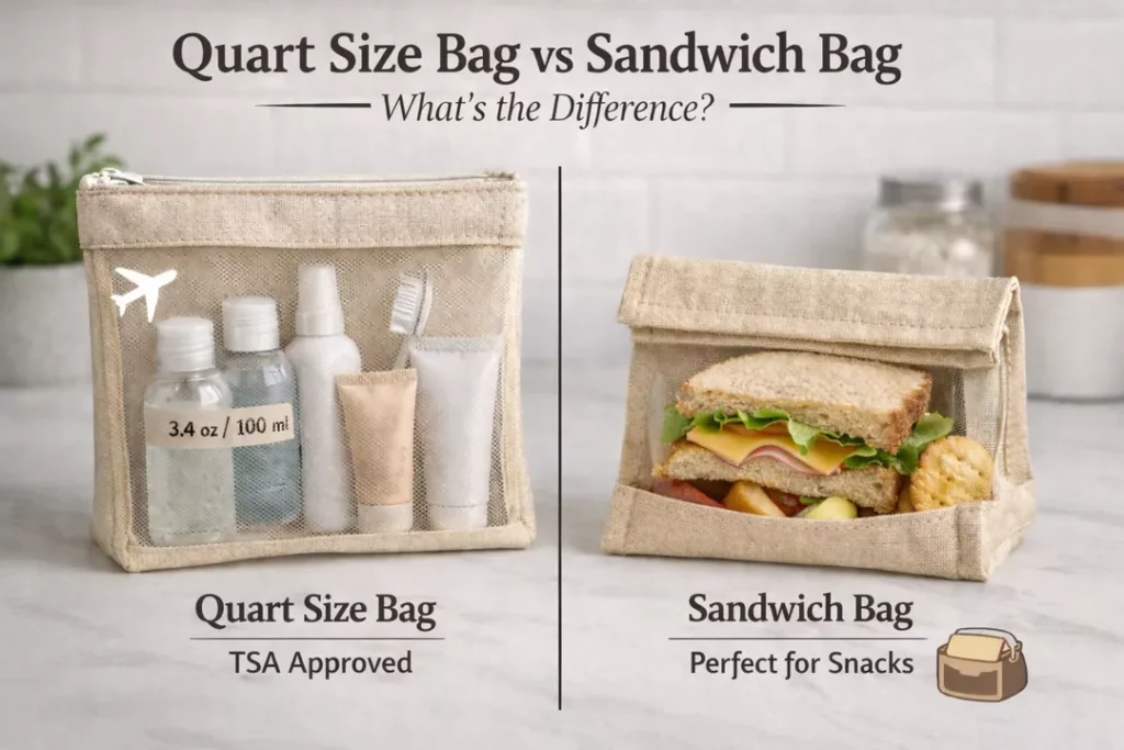 Quart Size Bag Vs Sandwich Bag: What’s the Difference?